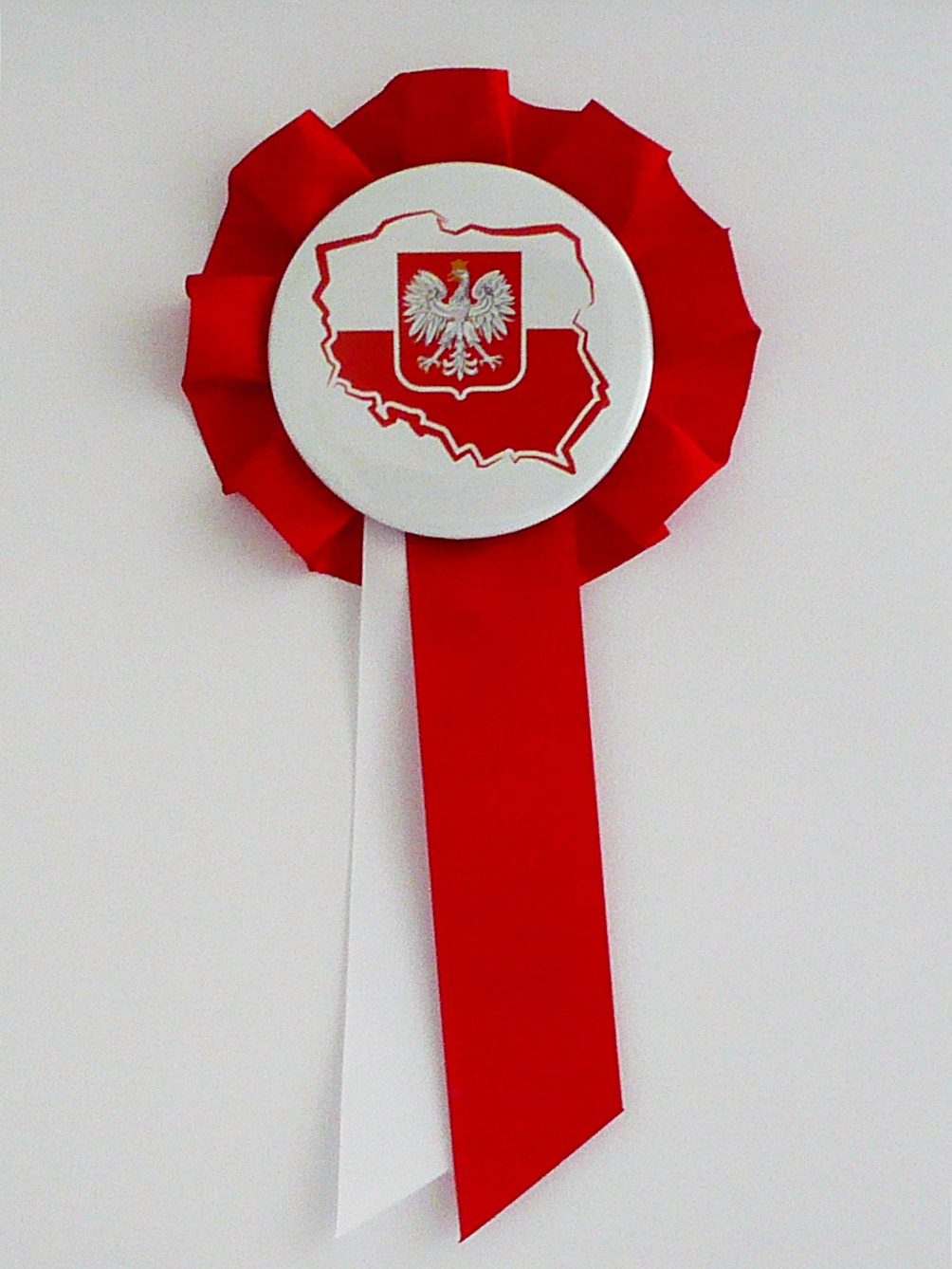 Kotylion Narodowy z przypinką kontur Polski | ASPOL